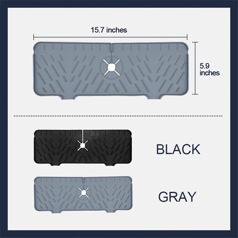 Faucet Silicone Handle Drip Catcher Mat Drain Pad ... – Grandado
