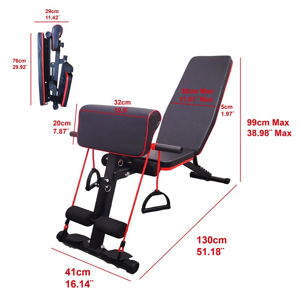 Workout Bench Weight Bench Adjustable Strength Tra... – Grandado