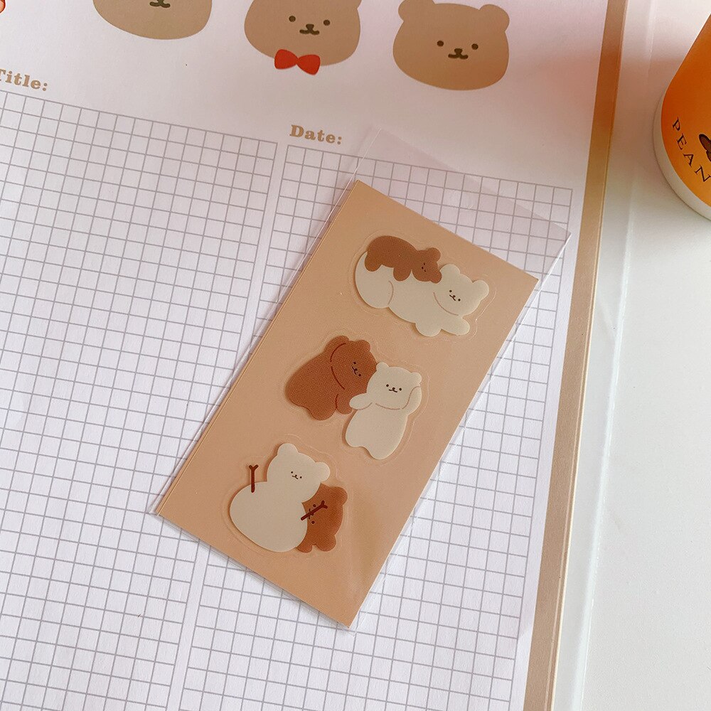 Korean Series INS Simple Cute Little Bear Students... – Vicedeal
