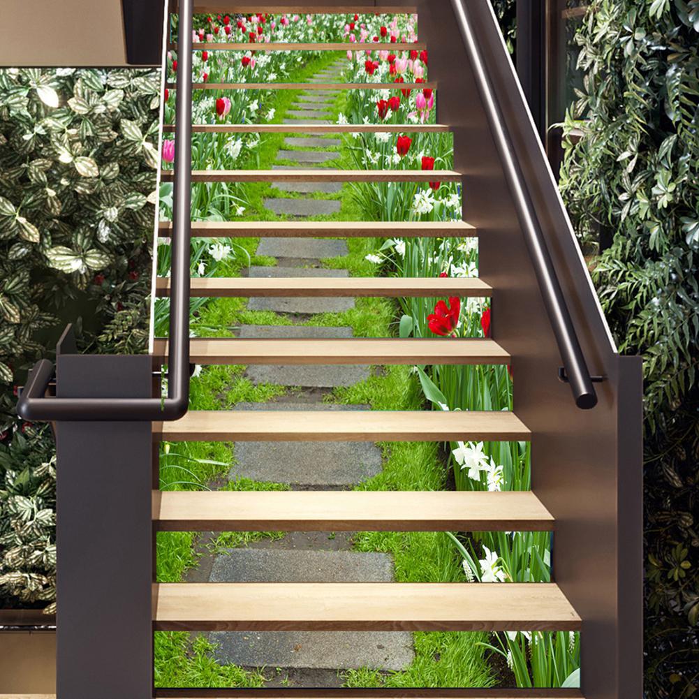 13Pcs Staircase Stair Riser Floor Sticker Self Adh... – Grandado