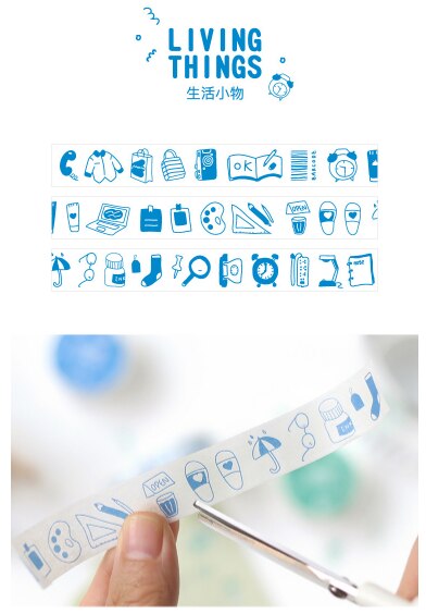 1Roll Cute Cartoon Washi Tape School Office Suppli... – Grandado