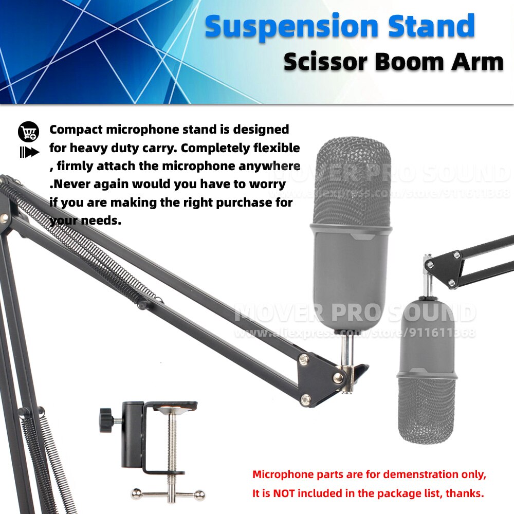 Tabletop Suspension Mic Scissor Boom Arm Bracket F... – Vicedeal