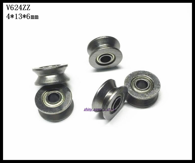 10 teile/los V624ZZ V624 624VV 4x13x6mm V Groove C... – Vicedeal