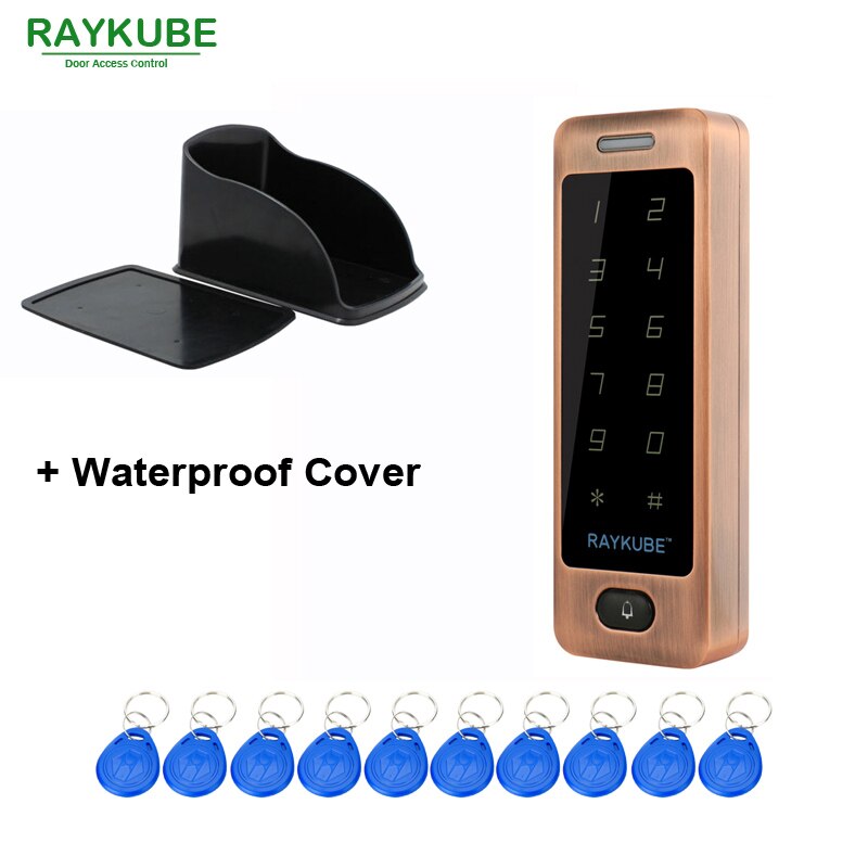 RAYKUBE Access Control Keypad With Waterproof Cove... – Grandado