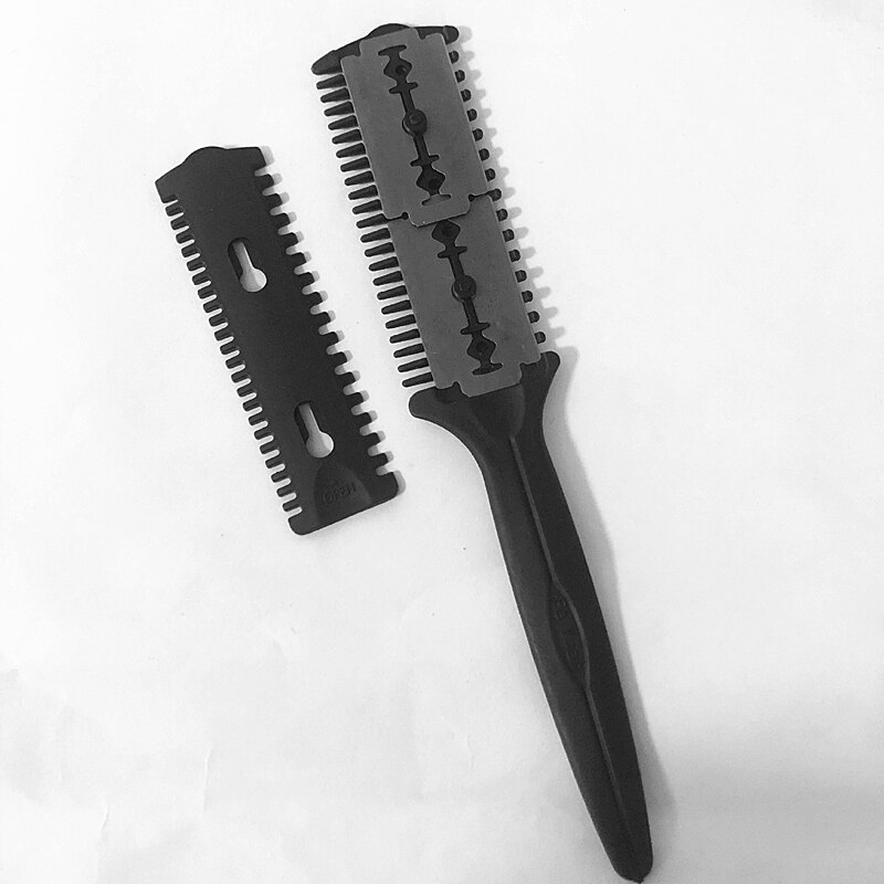 Barber Hair Razor Comb Scissor Tools Bangs Brush H... – Grandado