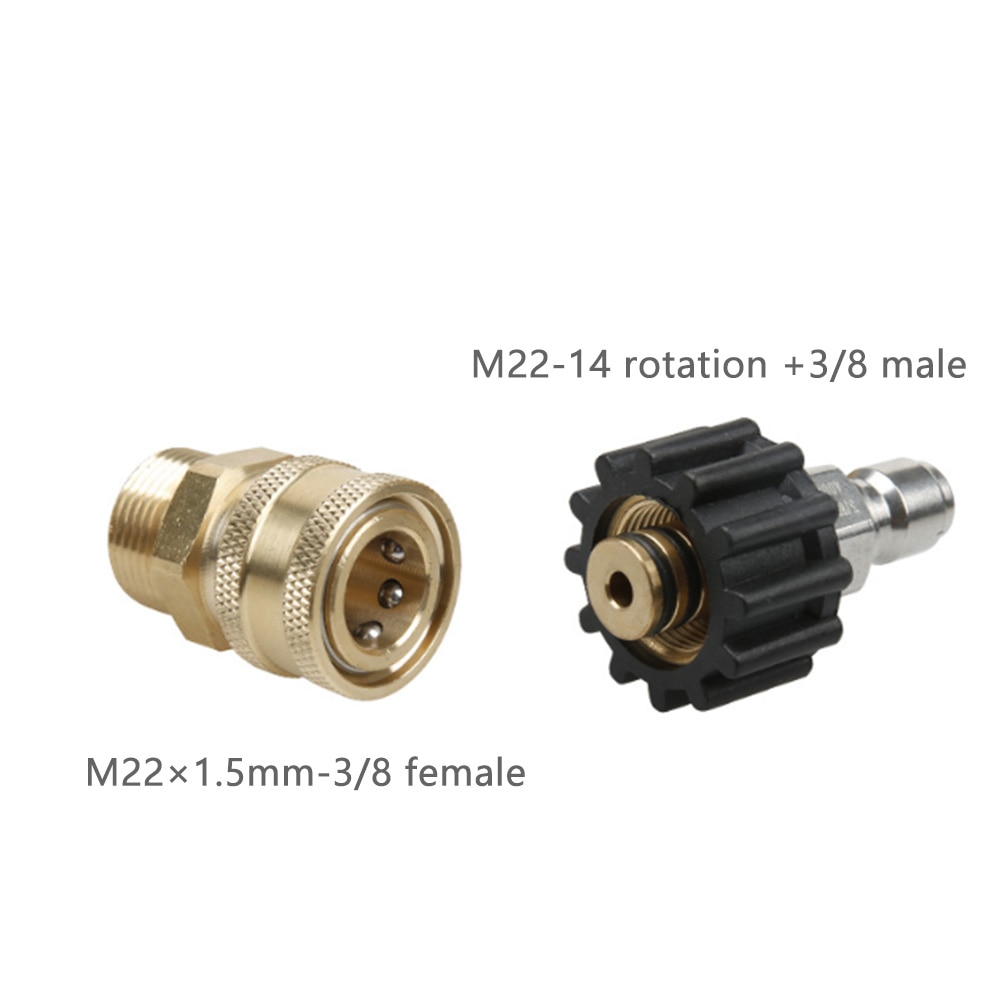 Kit de conexión rápida M22 métrica 5000 PSI conver... – Grandado