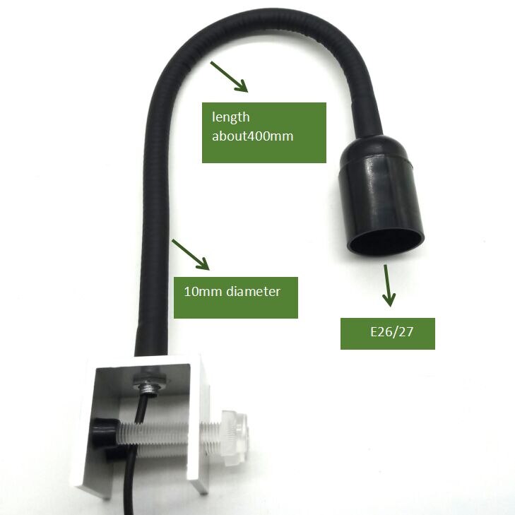 Lamp Clamp Max 30mm Gooseneck Clamp DIY E27 Lamp H... – Vicedeal