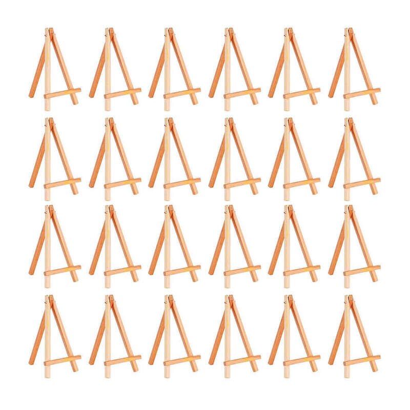 24 Pack Mini Wood Display Easel Wood Easels Set Fo... – Grandado