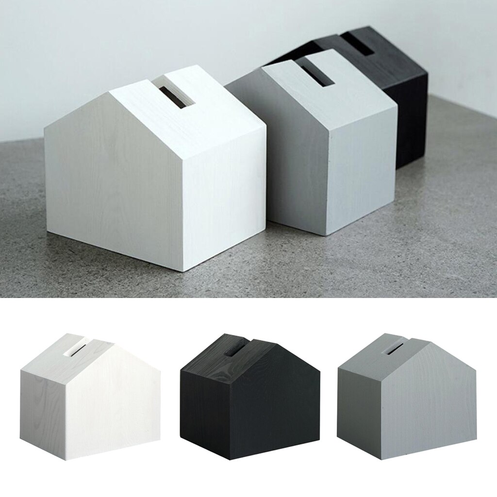 Wooden Tissue Box Holder House Shaped Napkin Case ... – Vicedeal