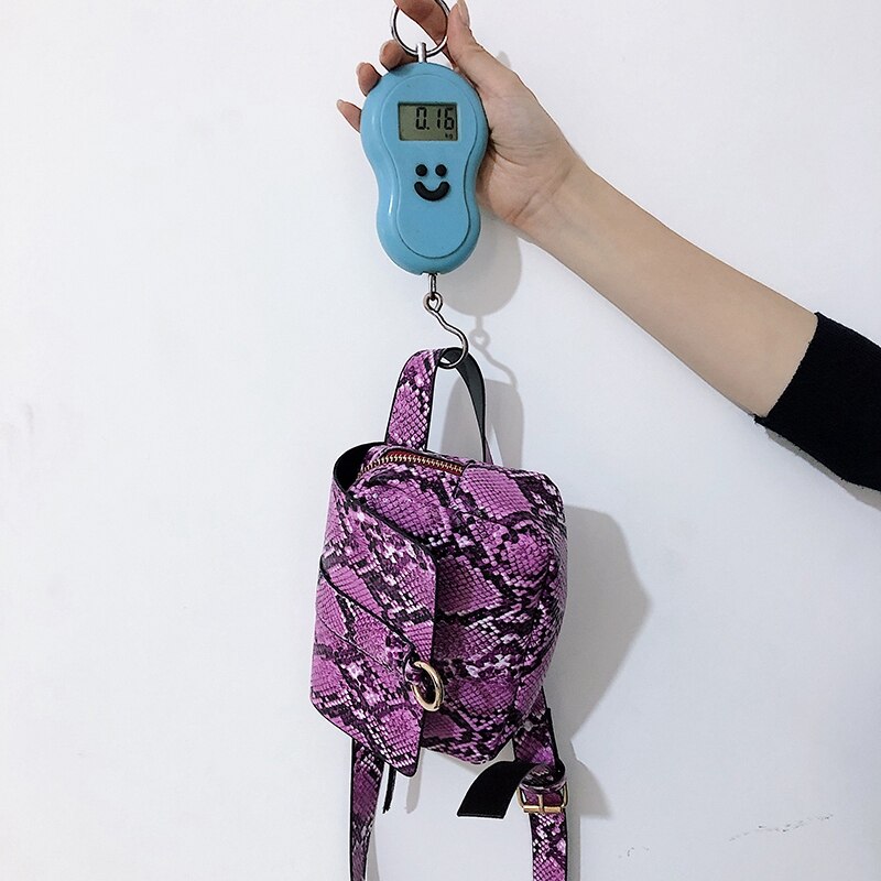 Snake Pattern Leather Belt Bags Phone Pouch Women ... – Grandado