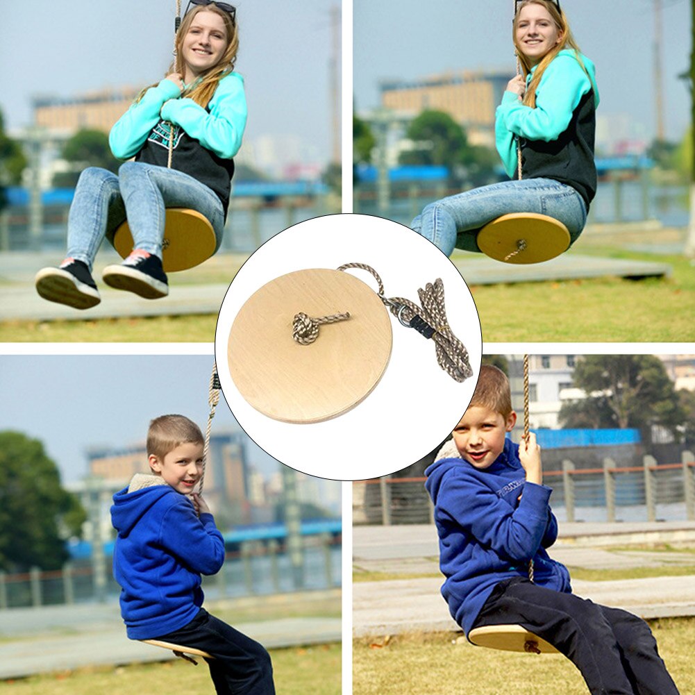 Wooden Disc Swing Garden Outdoor Game Playing With... – Grandado