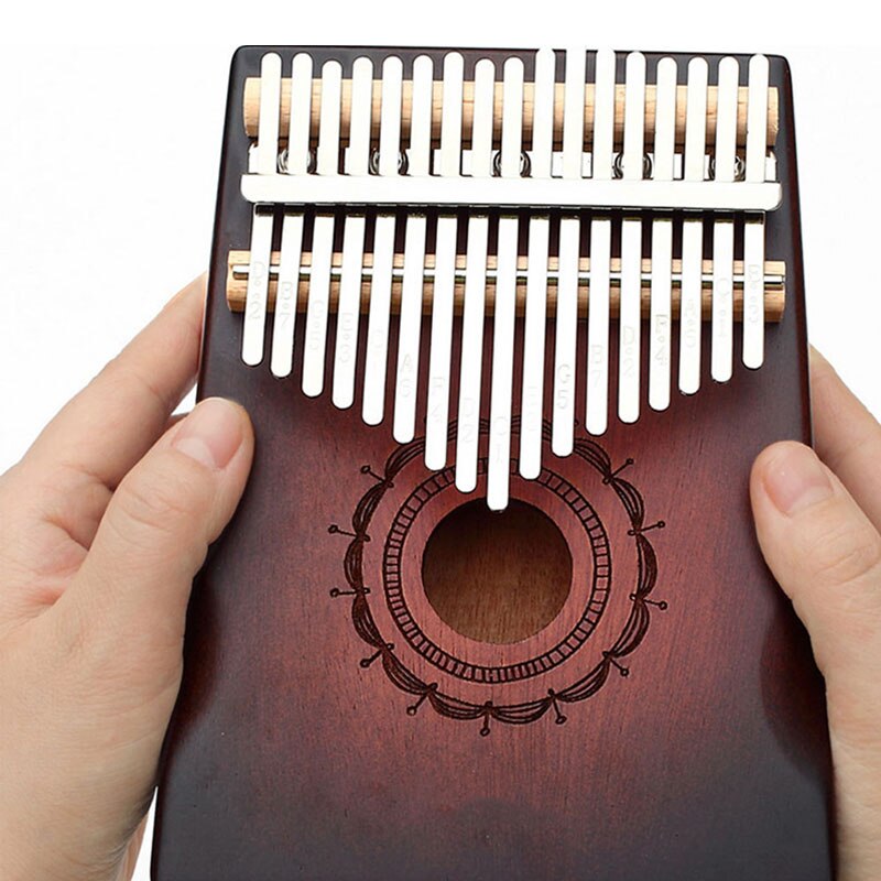 Calimba 17 Keys Thumb Piano,Mahogany Wooden Musica... – Vicedeal