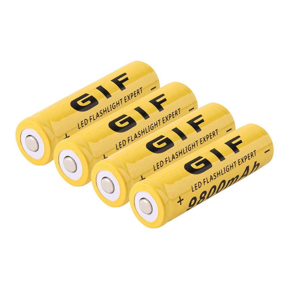 1/2/4/6/8x Hohe Kapazität 3,7 V 9800mAh GIF 18650 ... – Grandado