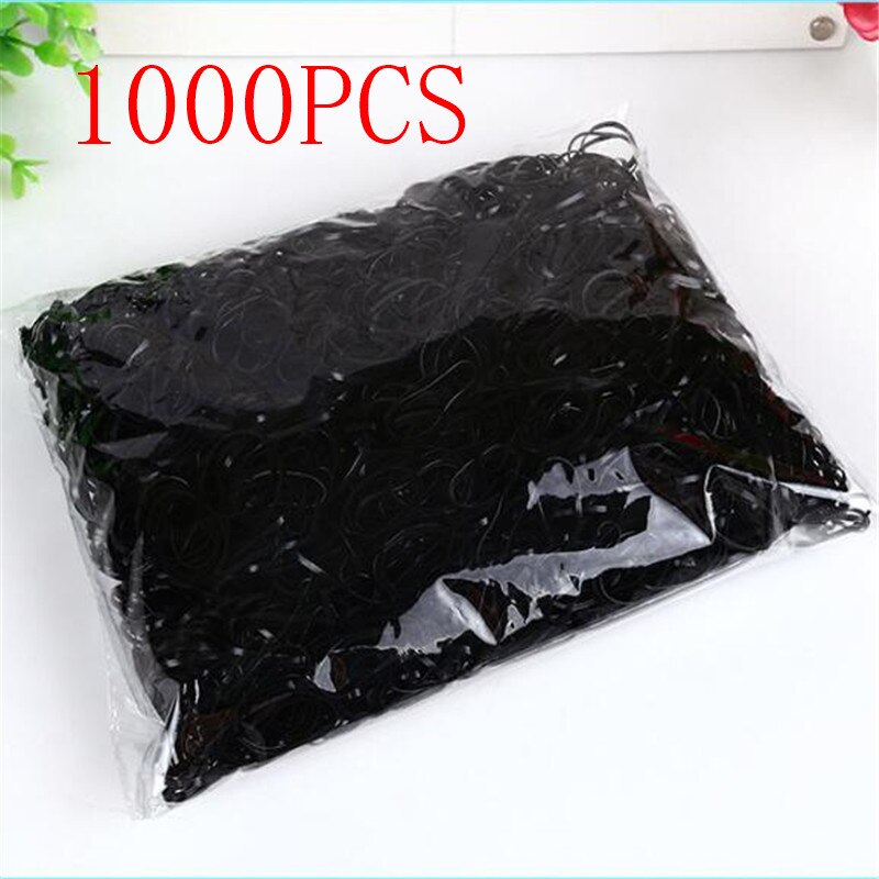 200/1000 Stuks Pack Rubber Haarband Touw Siliconen... – Grandado