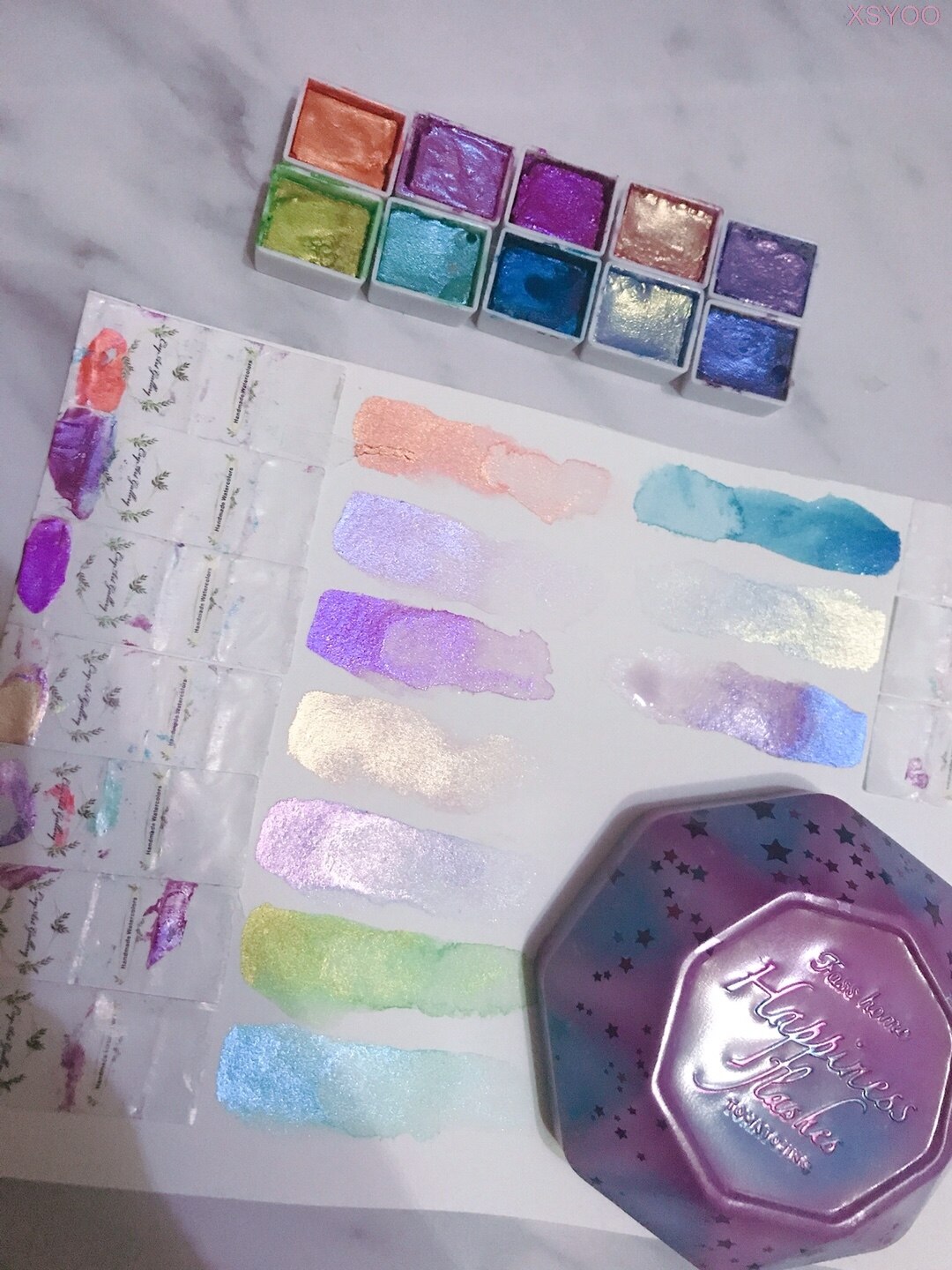 Germany Handmade Watercolor Paints Nail Art Pearle... – Grandado