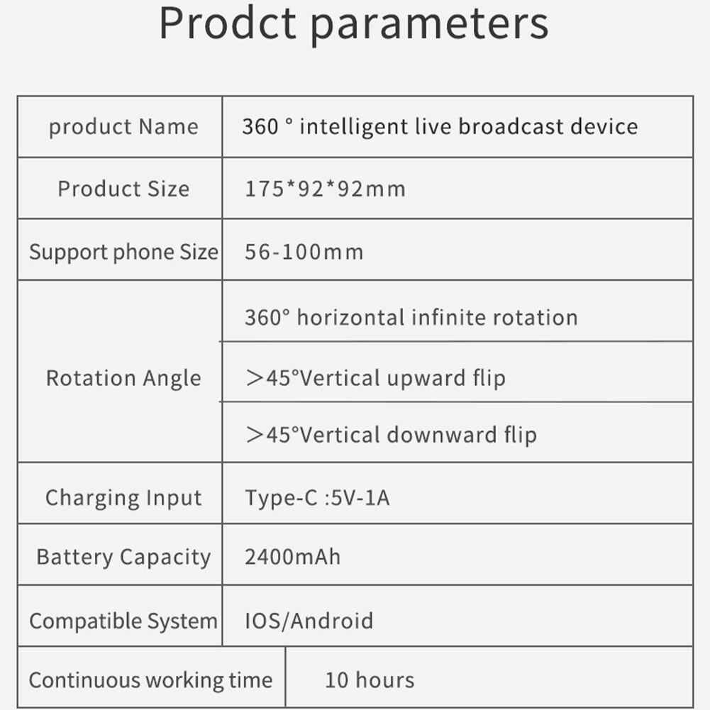 Universal Desktop AI Composition Blogger Gimbal St... – Vicedeal