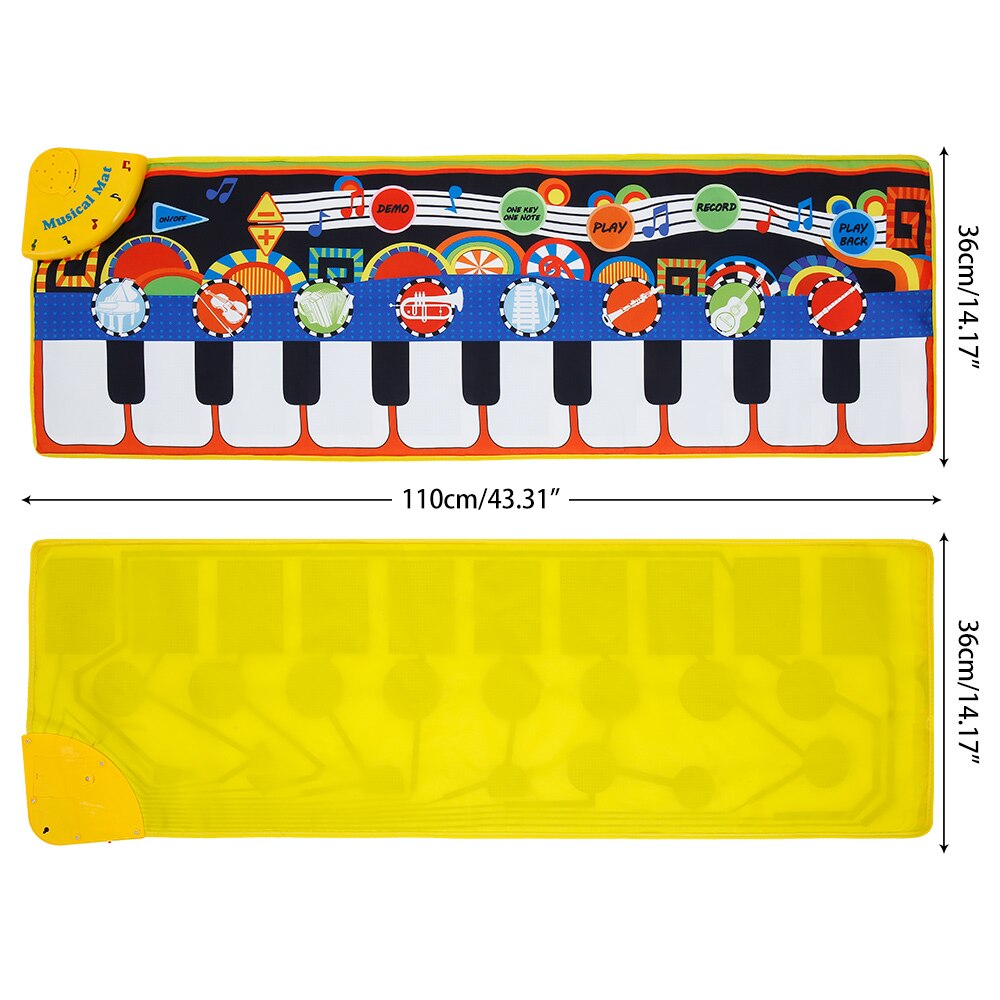 100X36Cm Baby Musical Mat Met Voice Piano Spelen T... – Grandado
