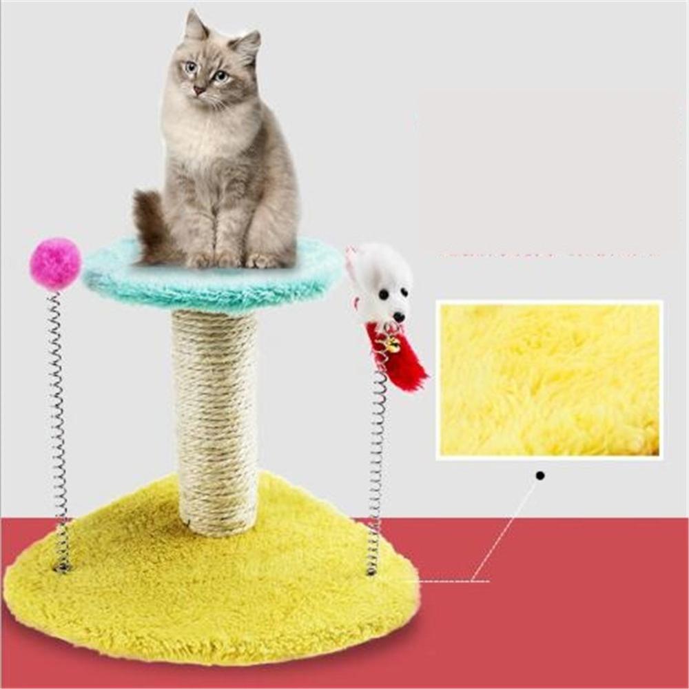 Cat's Tree Tower Triangle Bottom Pets Play Tree Sc... – Vicedeal