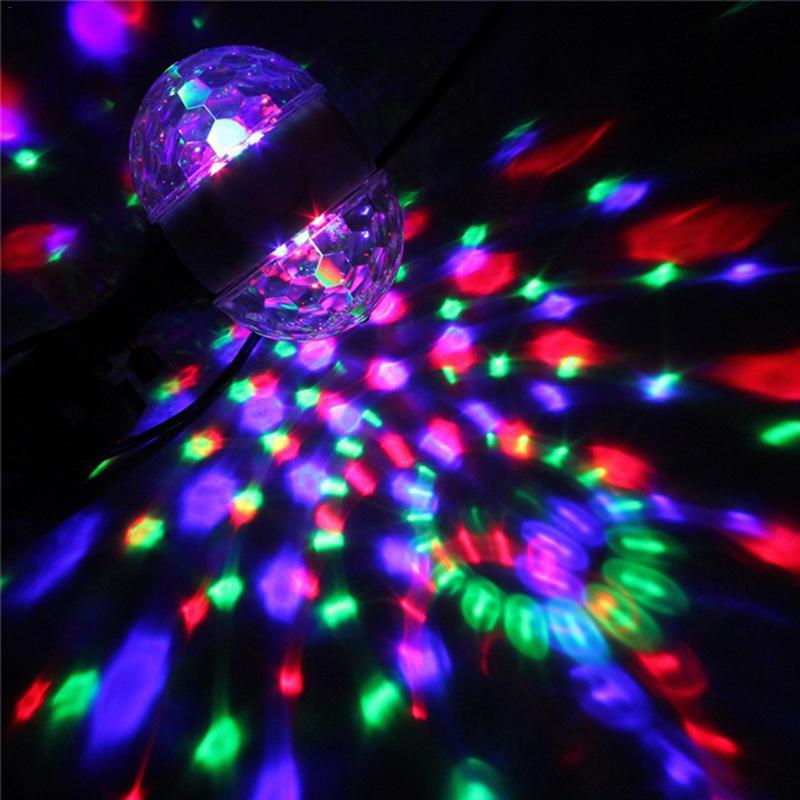 E27 3W Colorful Rotating RGB Dual-head LED Stage L... – Vicedeal
