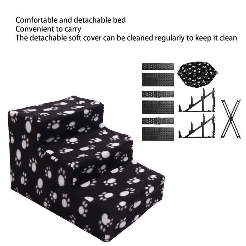 Cat Scratcher Pet Climbing Ladder 3 Tiers Portable... – Vicedeal