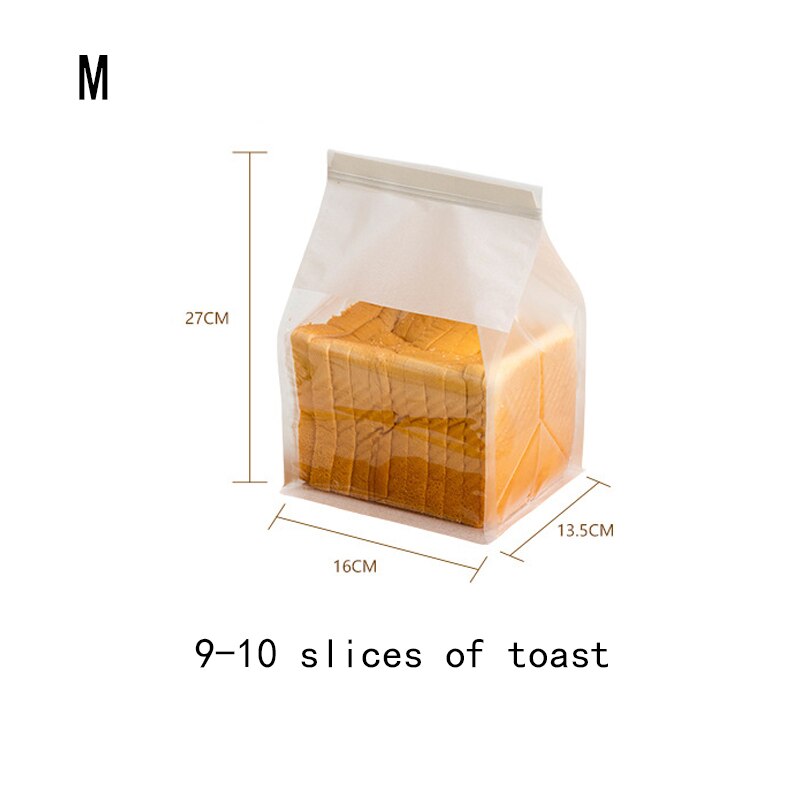 Bread Toast Packaging Bags Transparent Window Cott... – Vicedeal