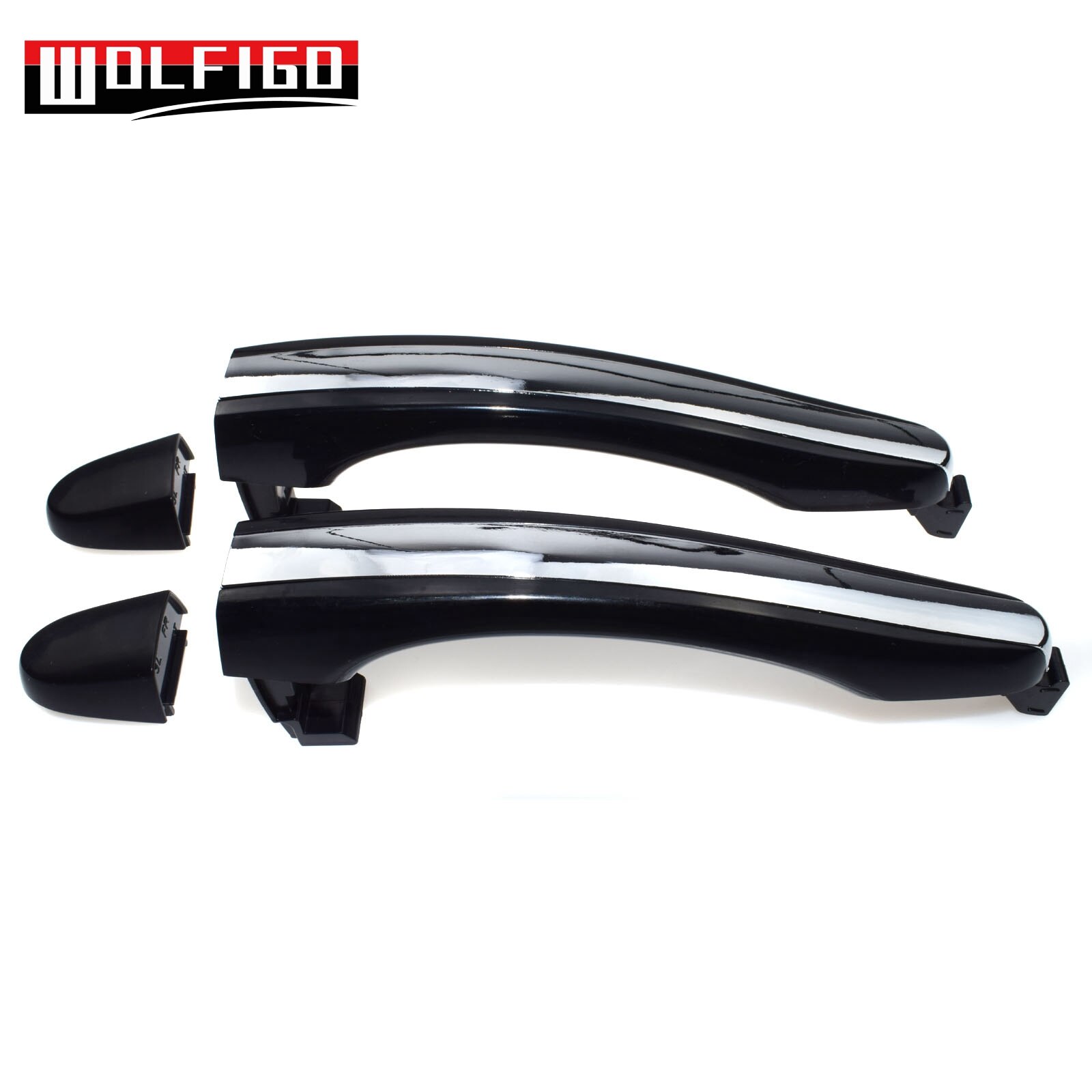 Wolfigo Chroom & Zwart Exterieur Deurgrepen Voor &... – Grandado