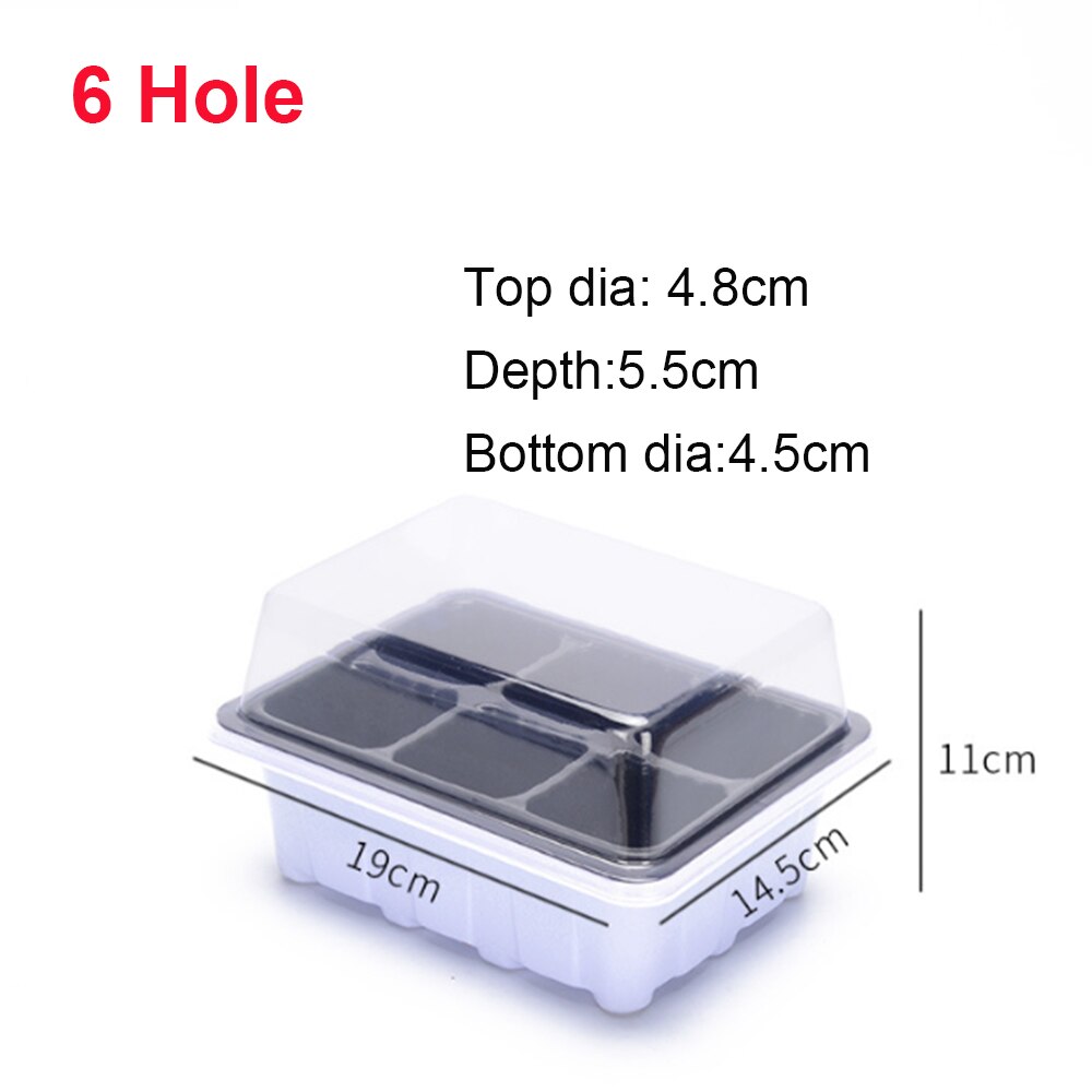 6/12 Plastic Nursery Pots Planting Seed Tray Kit P... – Grandado
