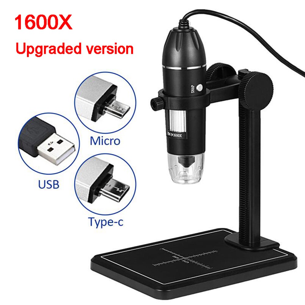 1600X Digital Microscope 3in1 Type-C USB Portable ... – Vicedeal