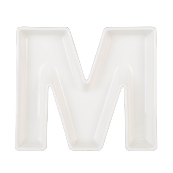 A shape ceramic Letter Dishes & plates for candy i... – Vicedeal