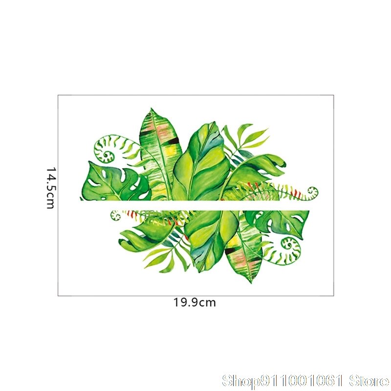 Green Plant Switch Wall Sticker DIY Peony Rose Flo... – Vicedeal