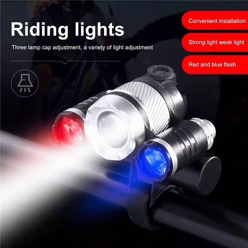 Fiets Koplamp Focusable Led Met 4 Modes Verwijderb... – Vicedeal