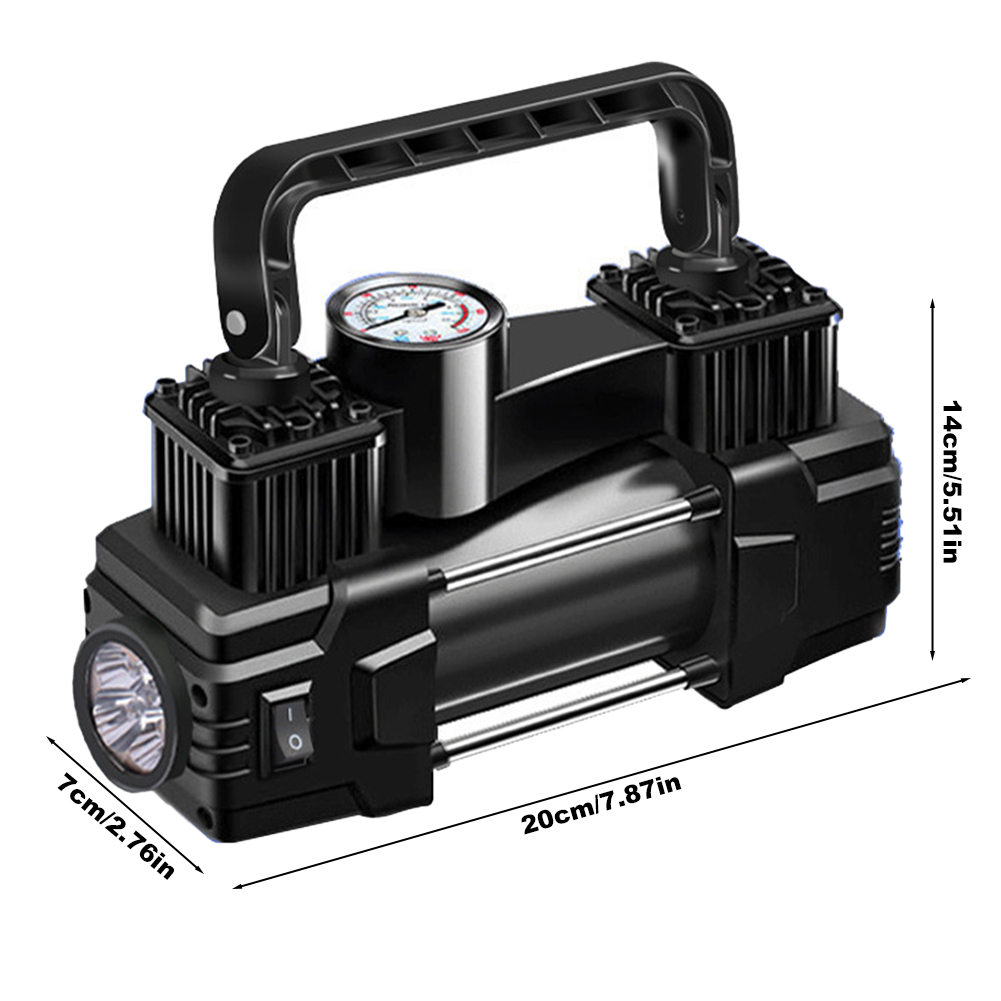 12V 150PSI Air Compressor Dual Cylinder Heavy Duty... – Grandado