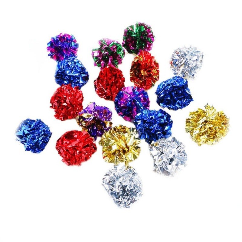 Kleurrijke Crinkle Folie Ballen Kat Speelgoed Met ... – Vicedeal