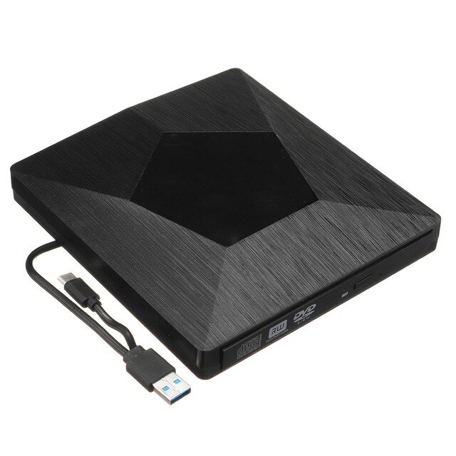 External DVD RW CD Writer USB 3.0 Type-C Slim Carb... – Vicedeal