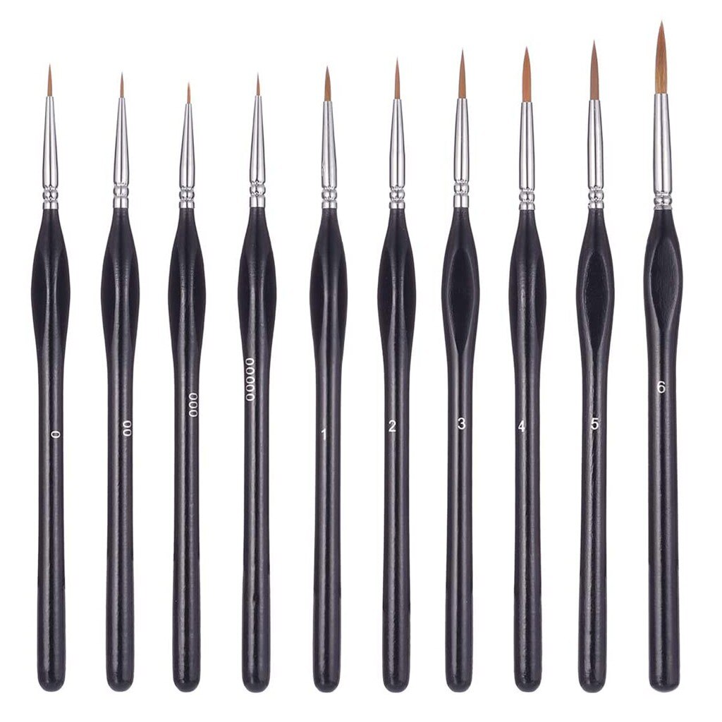5/6/7/10PCS Miniature Paint Brush Set Nylon Brush ... – Grandado