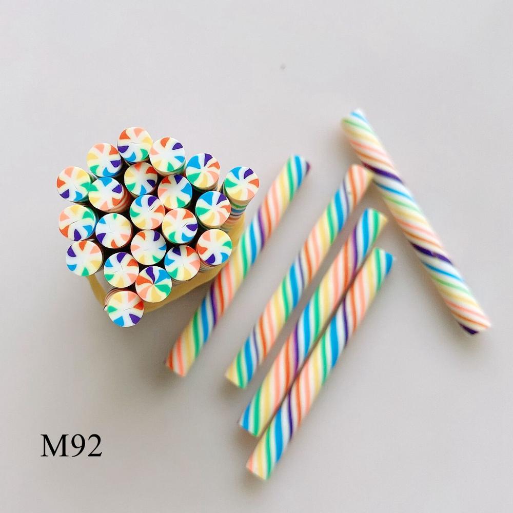5pcs 5mm Cute Rainbow Candy Cane Fancy Nail Art Po... – Vicedeal