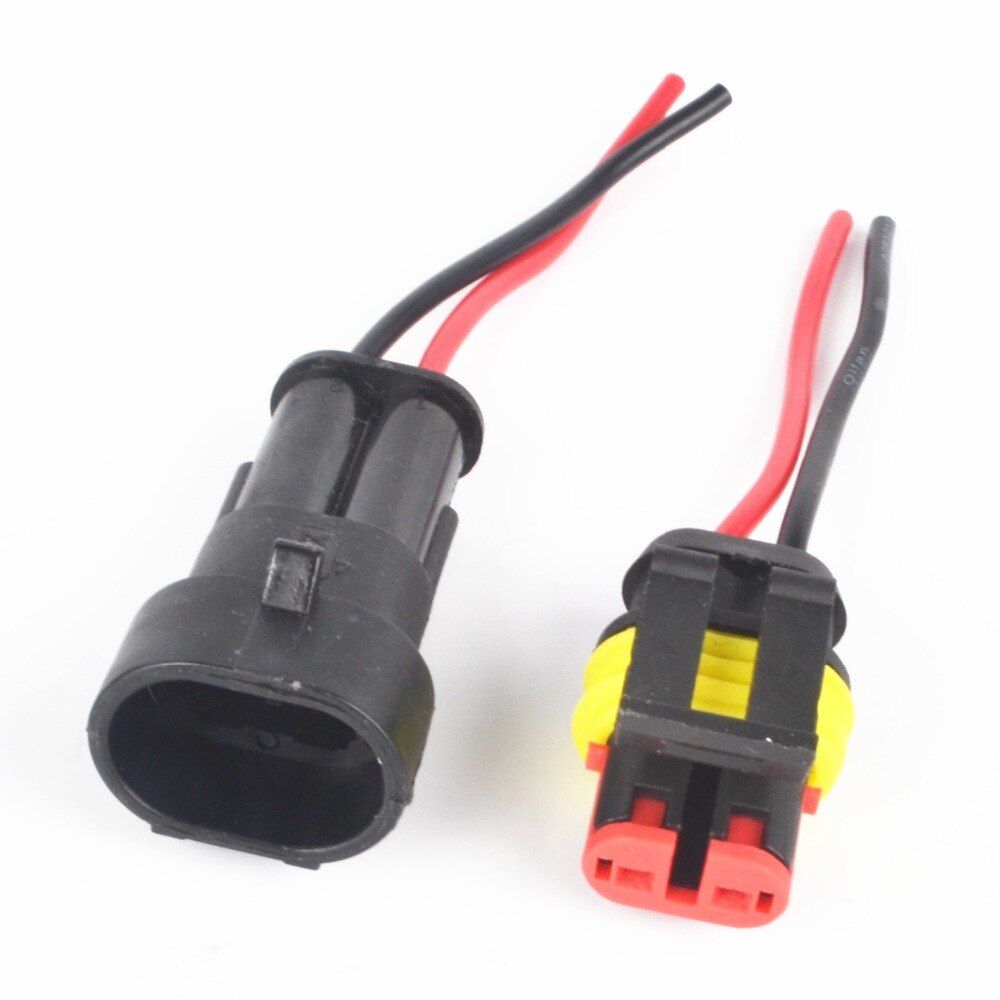 2 Pin Way Verzegelde Waterdichte Elektrische Draad... – Vicedeal
