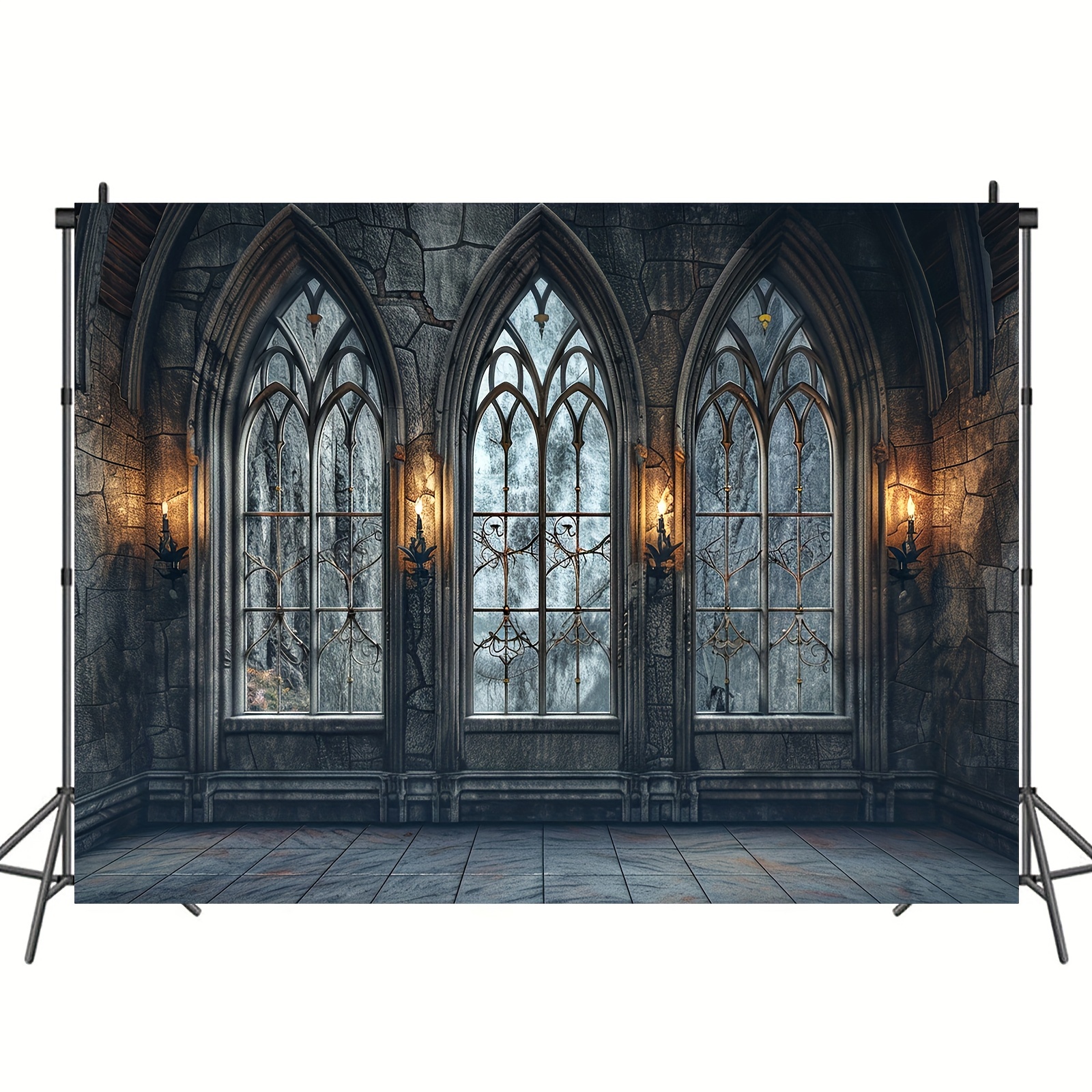 1pc Retro Castle Wall Background Photography Windo... – Grandado