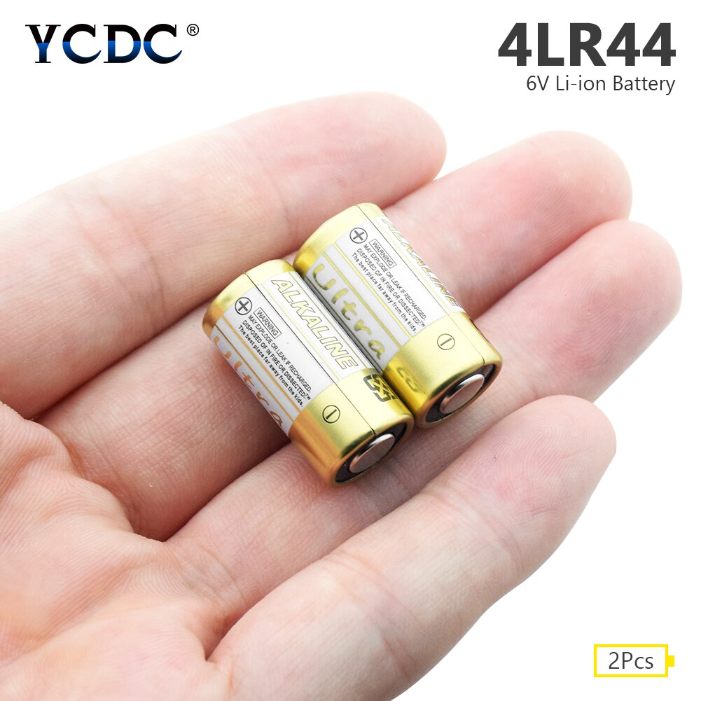 YCDC 2pcs 4LR44 6V 150mAh Dry Alkaline Battery For... – Grandado