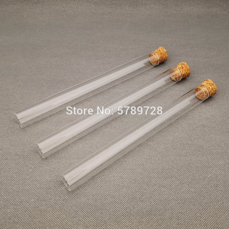 30pcs 20x200mm Glass flat bottom test tube with co... – Vicedeal