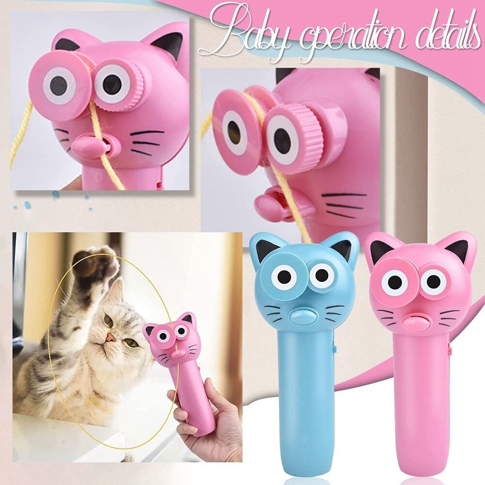 Zipstring Rope Launcher Propeller Toys Cute Cat St... – Vicedeal