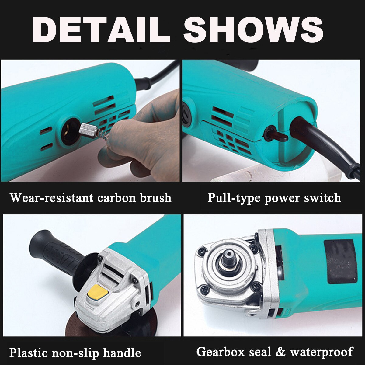 1500W Electric Angle Grinder 100mm Multi-function ... – Grandado