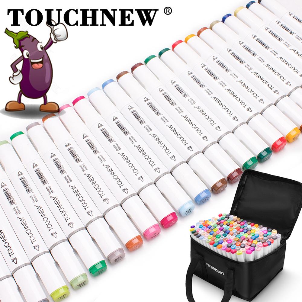 TouchNew 40/48/60/80/168 Color Art Markers Brush P... – Grandado