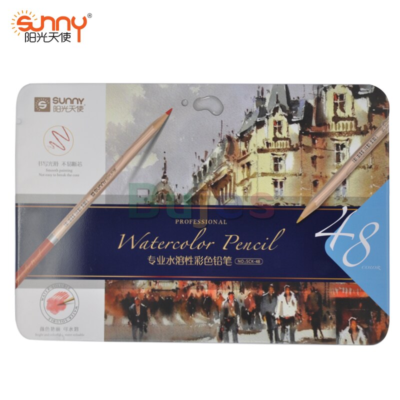 Sunny 24 Colors Oil Color Pencils Set Sketch Penci... – Grandado