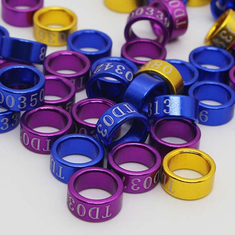 50 Pcs Dove Bands Vogel Fuß Ring Arten Identifizie... – Vicedeal