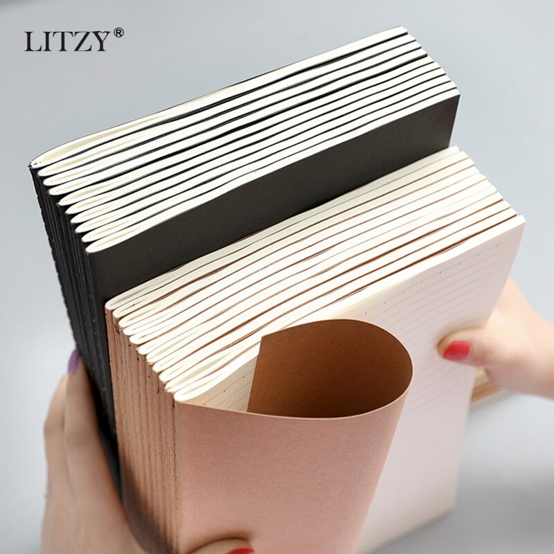 LITZY A5 Simple Kraft Paper Notebooks Horizontal G... – Grandado