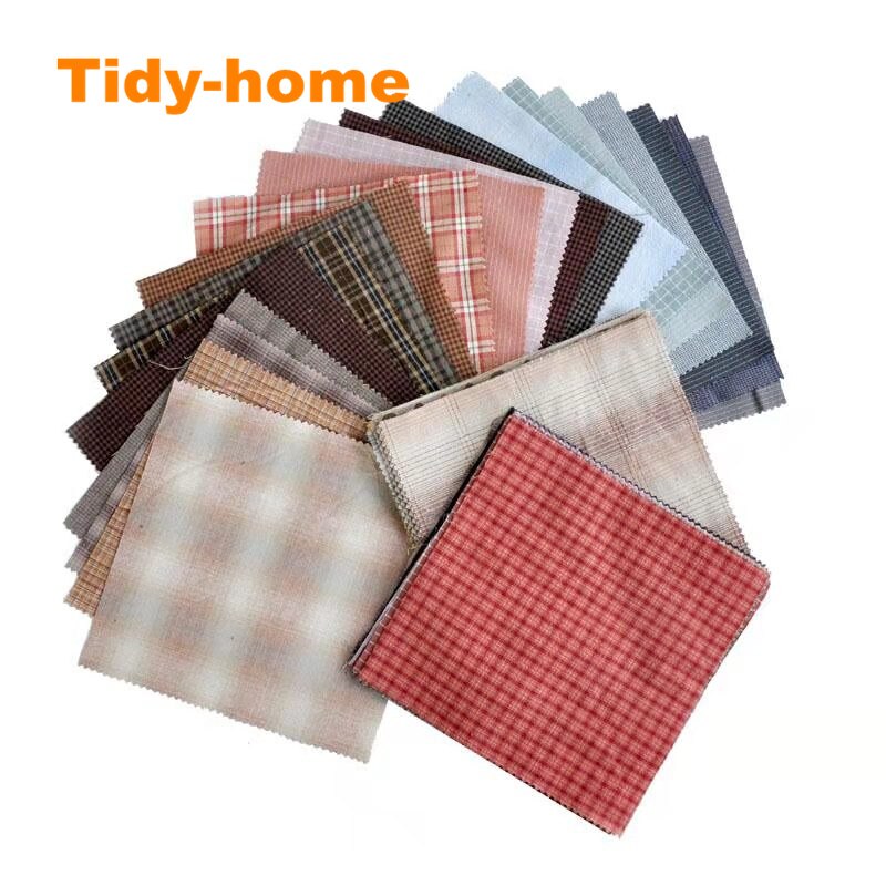 50pcs/lot 10*10cm Yarn-dyed fabric Patchwork Fabri... – Grandado