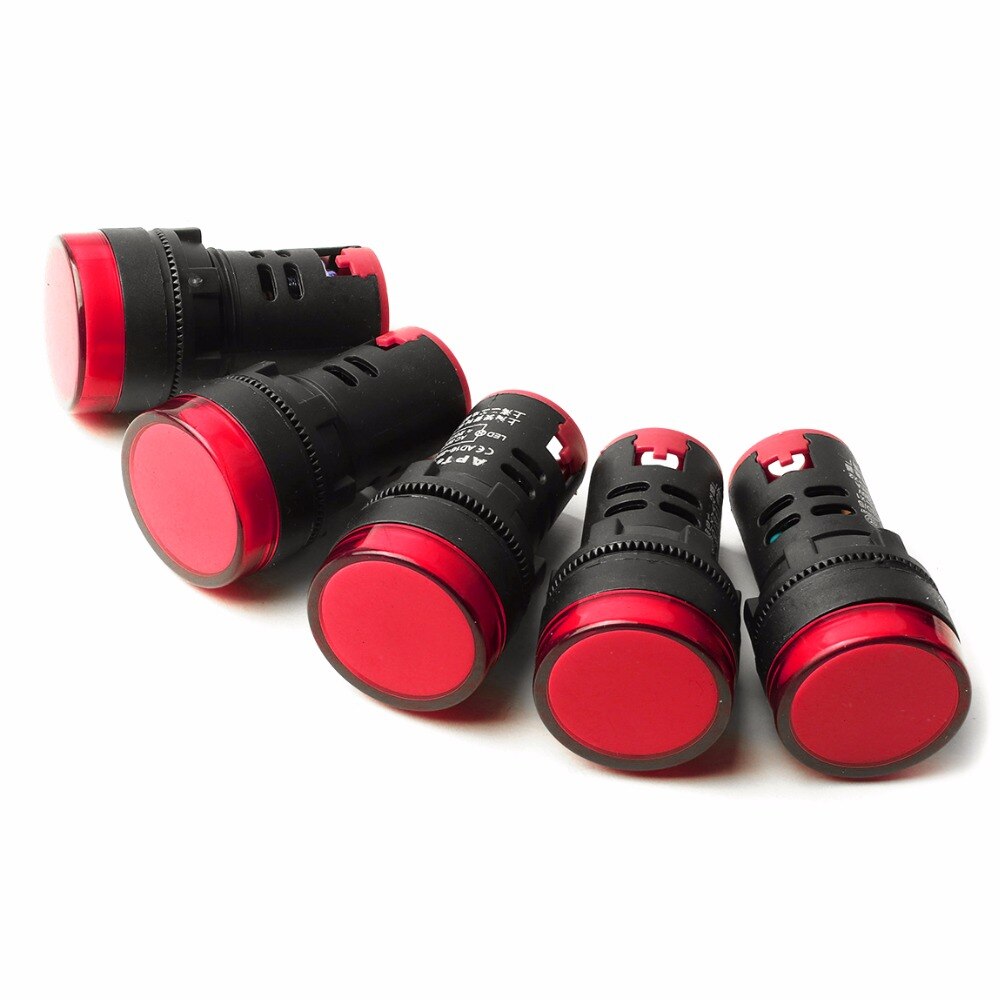 1pcs AC 220V 22mm Panel Mount LED Power Indicator ... – Vicedeal