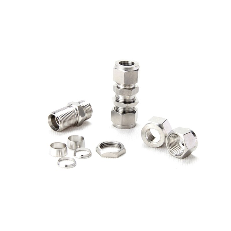 Stainless Steel Straight Bulkhead Connector 6mm 8m... – Grandado