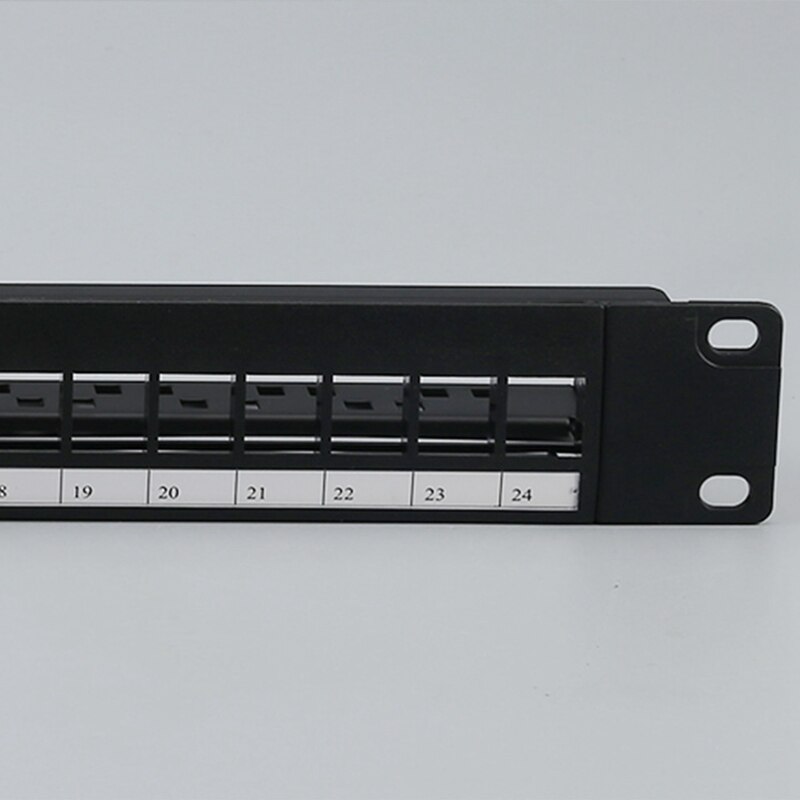 19-Inch 1U Kast Rek Door 24-Poort CAT6 Patch Panel... – Grandado